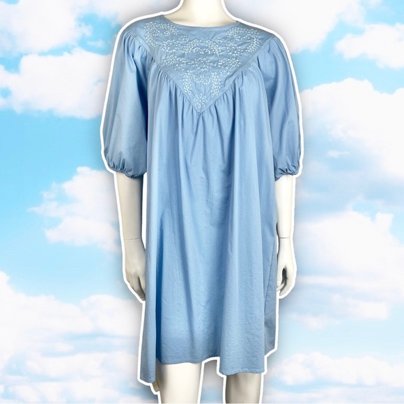 Strut & Bolt | Dresses | Nwt Strut Bolt Puff Sleeve Eyelet Trapeze ...